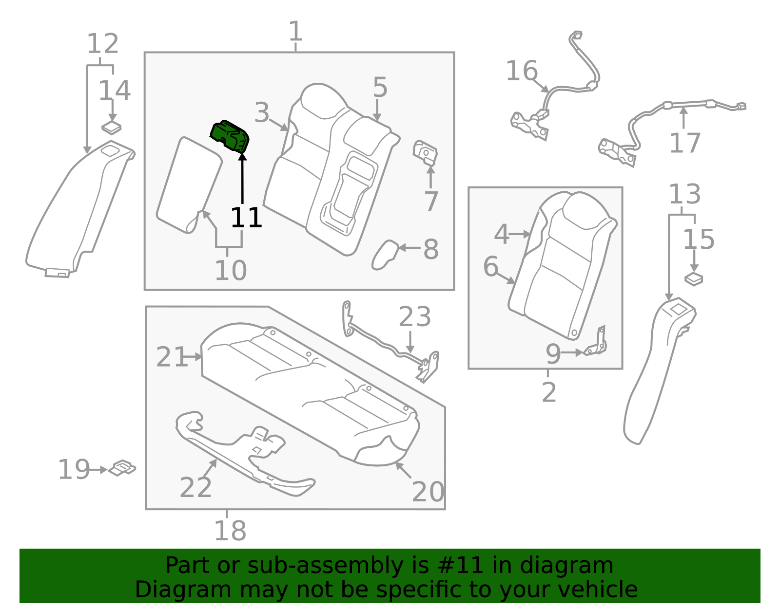 2019-2025 Nissan Altima Cup Holder 88741-6CA0B | Bill Kay Nissan Parts