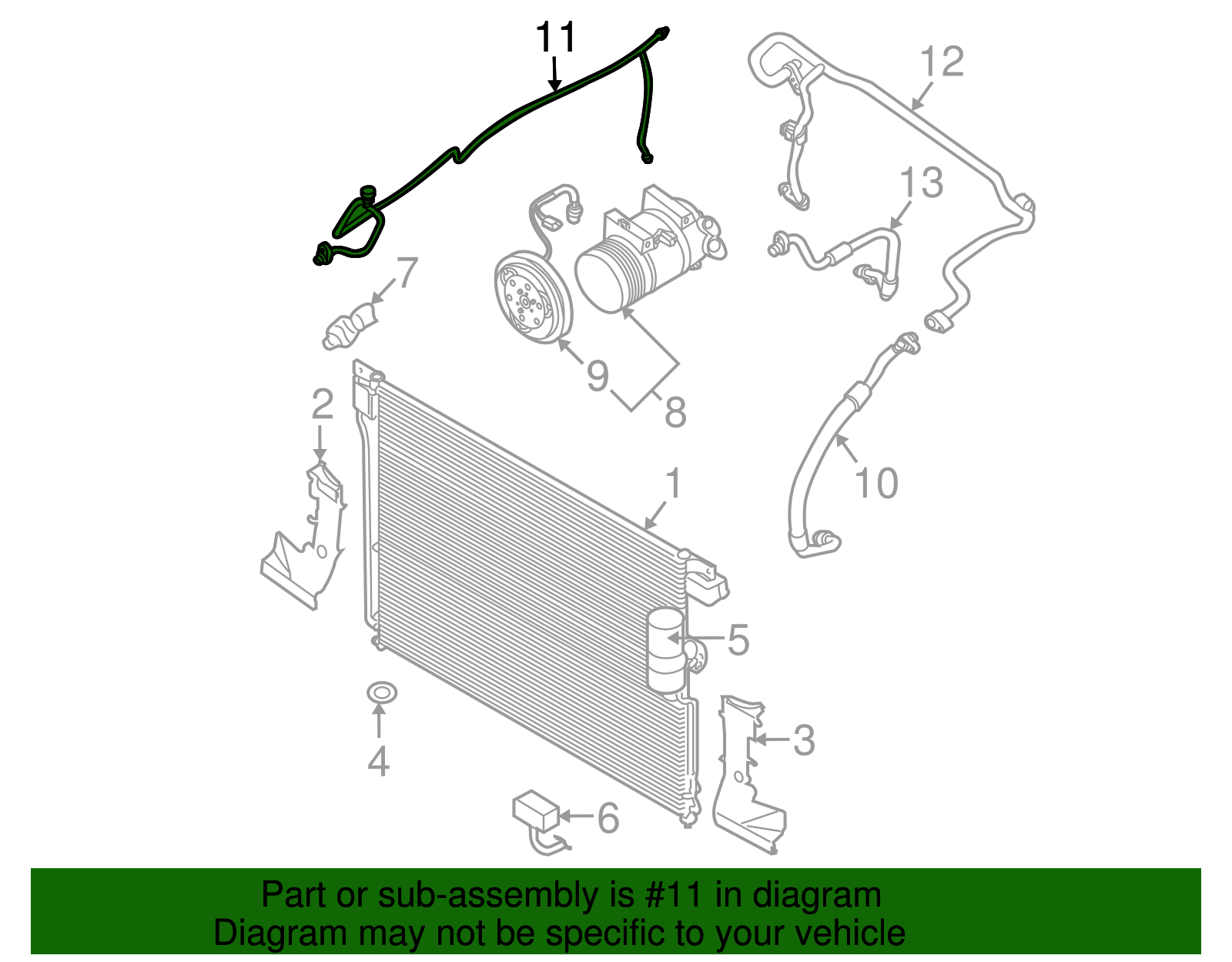 92440-ZS00A - Pressure Line - 2008-2012 Nissan Pathfinder | Nissan OEM ...