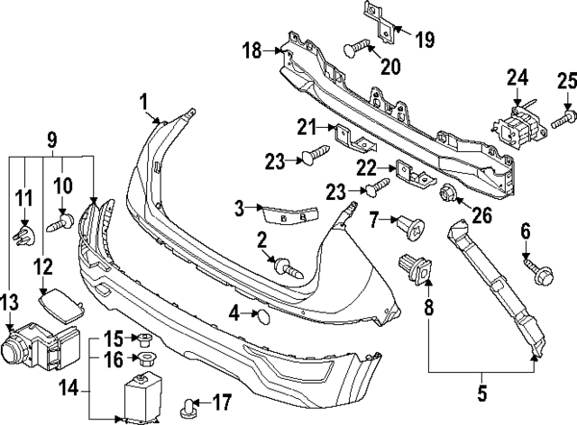 2023-2024 Kia Niro Lower Cover 86650-AT150 | QuirkParts