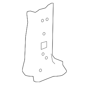 222-630-03-10 - Hinge Pillar Reinforced 2014-2020 Mercedes-Benz ...