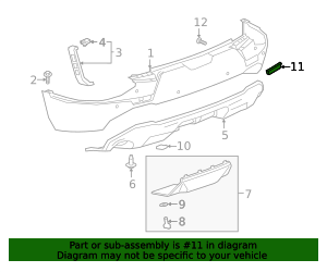 2023-2024 Chevrolet Blazer Reflector 86809649 GM | GMPartsDirect.com