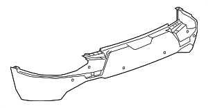 GM Parts | Black Rear Bumper Lower Fascia - (84586872) | GM Parts Store