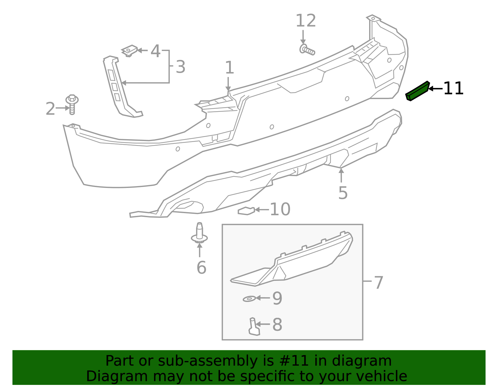 84500524 - Lamp 2019-2025 Chevrolet Blazer | GM Wholesale Direct