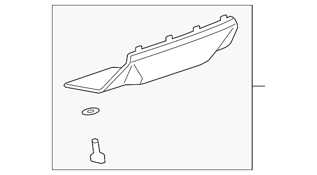 2019-2022 Chevrolet Blazer Silver Rear Bumper Fascia Trailer Hitch ...