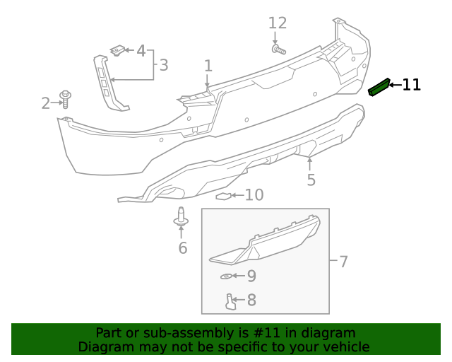 2019-2021 Chevrolet Blazer Reflector 84500523 | TascaParts.com