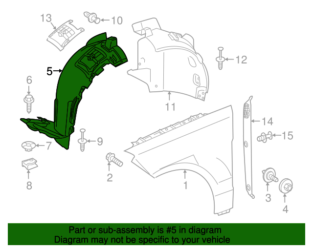 2012-2019 Mercedes-Benz Wheel Arch Cover 166-880-28-05 | Mercedes-Benz ...