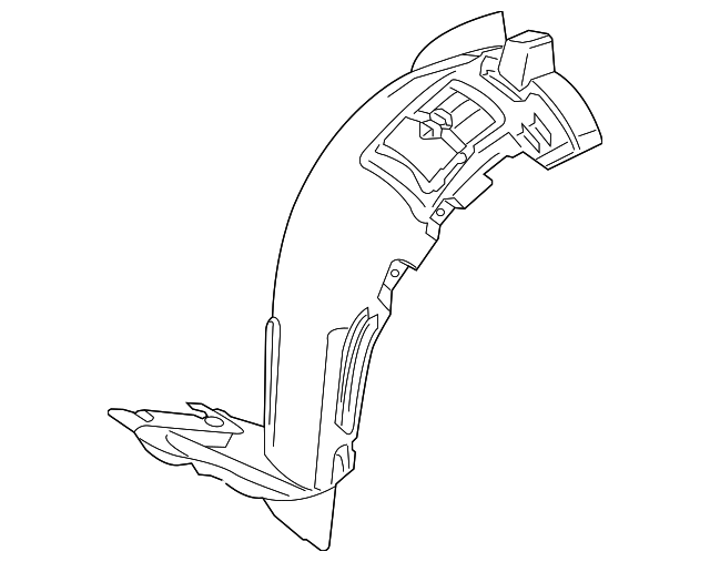 2012-2019 Mercedes-Benz Ft Fender Liner 166-880-29-05 | MB OEM Parts