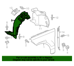 166-880-28-05 - Ft Fender Liner 2012-2019 Mercedes-Benz | Mercedes-Benz ...