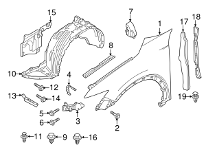 2016-2023 Mazda Inner Shield TK48-56-342B | RealMazdaParts.com