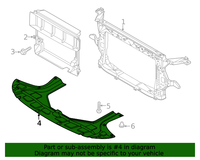 2020-2024 Hyundai Venue Under-Body Shield 29110-K2000 | OEM Parts Online