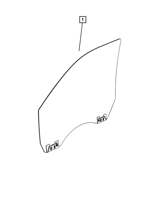2019-2024 Ram Door Glass - Passenger Side (RH) 68361318AC | TascaParts.com