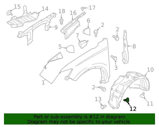 W718416-S450B - Air Deflector Screw - 2015-2023 Ford | Lasco Auto Parts