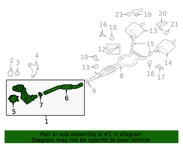 Genuine Catalytic Converter for 2021 Land Rover Discovery | Land Rover ...