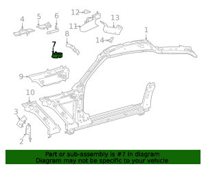 2020-2025 Toyota GR Supra Inner Uniside Bracket 90118-WA517 ...
