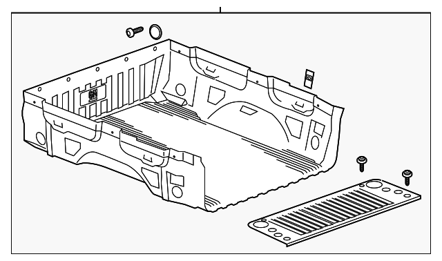 2014-2018 GM Bed Liner, Bow-Tie Logo 23221574 | GM Parts Center