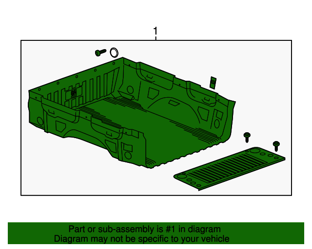 2014-2018 GM Bed Liner, Bow-Tie Logo 23221574 | GM Parts Center