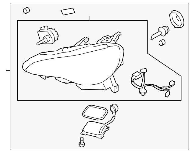 2013-2016 Scion FR-S Headlamp Assembly Left SU003-05150 | Toyota Parts ...