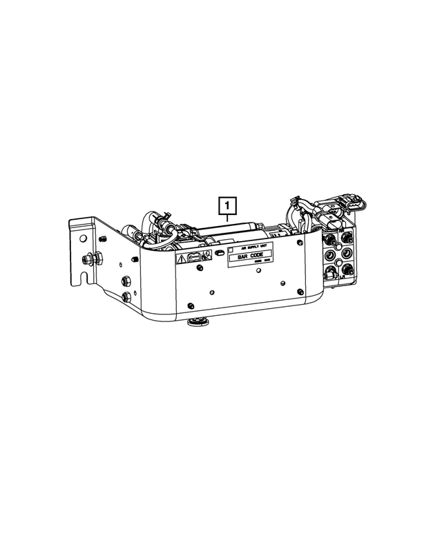 2023-2024 Ram Air Suspension Compressor Assembly 68540592AB | Mopar eStore