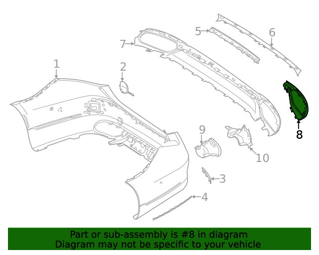 223-885-59-00 - Bumper Trim - 2021-2024 Mercedes-Benz | World Mercedes ...