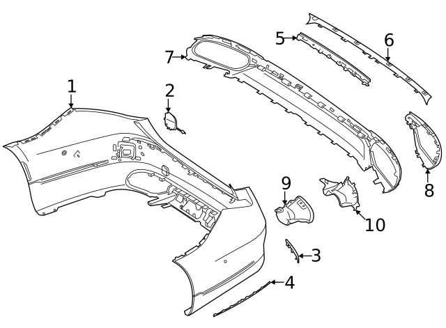 2021-2023 Mercedes-Benz Bumper Trim 223-880-81-02 | AutoNationParts.com