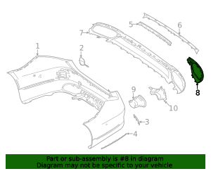 223-885-59-00 - Bumper Trim - 2021-2024 Mercedes-Benz | World Mercedes ...
