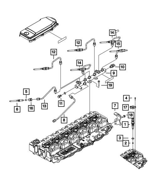 Fuel Rail and Injectors for 2008 Dodge Ram 2500 | Mopar eStore
