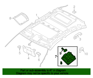 2014-2017 Nissan Map Lamp Assembly 26430-3TA3A | QuirkParts