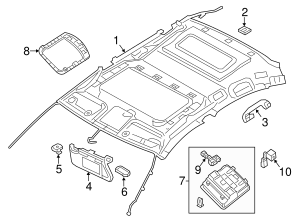 96400-3TA0A - Sun Visor 2013-2017 Nissan Altima | AutoNationParts.com