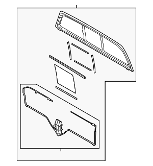 DL3Z-15422B30-F - Window, Power, Rear Sliding 2010-2014 Ford F-150 ...