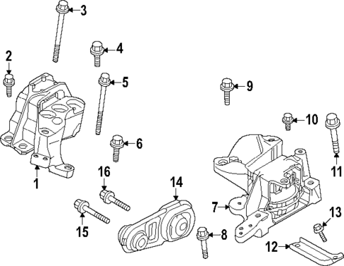 Engine & Trans Mounting for 2023 Mitsubishi Outlander PHEV | Mitsubishi ...
