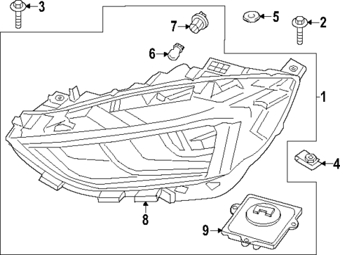 Bulbs - Chassis for 2022 Ford Edge | TascaParts.com