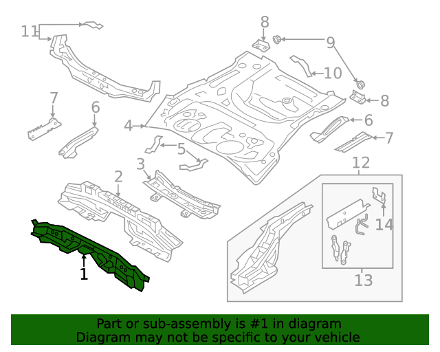 D10E-53-900 - Front Cross-Member - 2016-2021 Mazda CX-3 | Mazda Swag