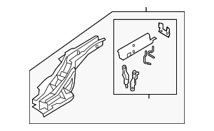 2016-2018 Mazda CX-3 Rail Assembly - Passenger Side (RH) D10E-53-810B ...