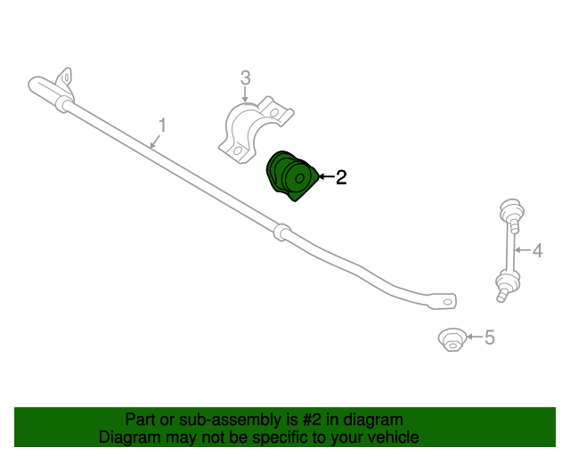 2014-2018 Lexus Stabilizer Bar Bushing 48818-53080 | OEM Parts Online