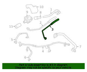 2019-2024 Audi Turbocharger Coolant Line 06M-145-909-G | Audi USA Parts