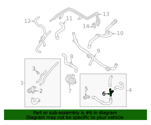 2019-2021 Volkswagen Lower Hose T-Connector 5Q0-121-087-L | Wolfsburg ...