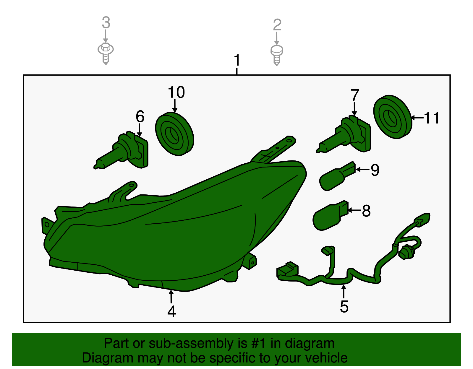 2017-2023 Subaru Impreza Headlamp Assembly 84001FL01B | OEM Parts Online