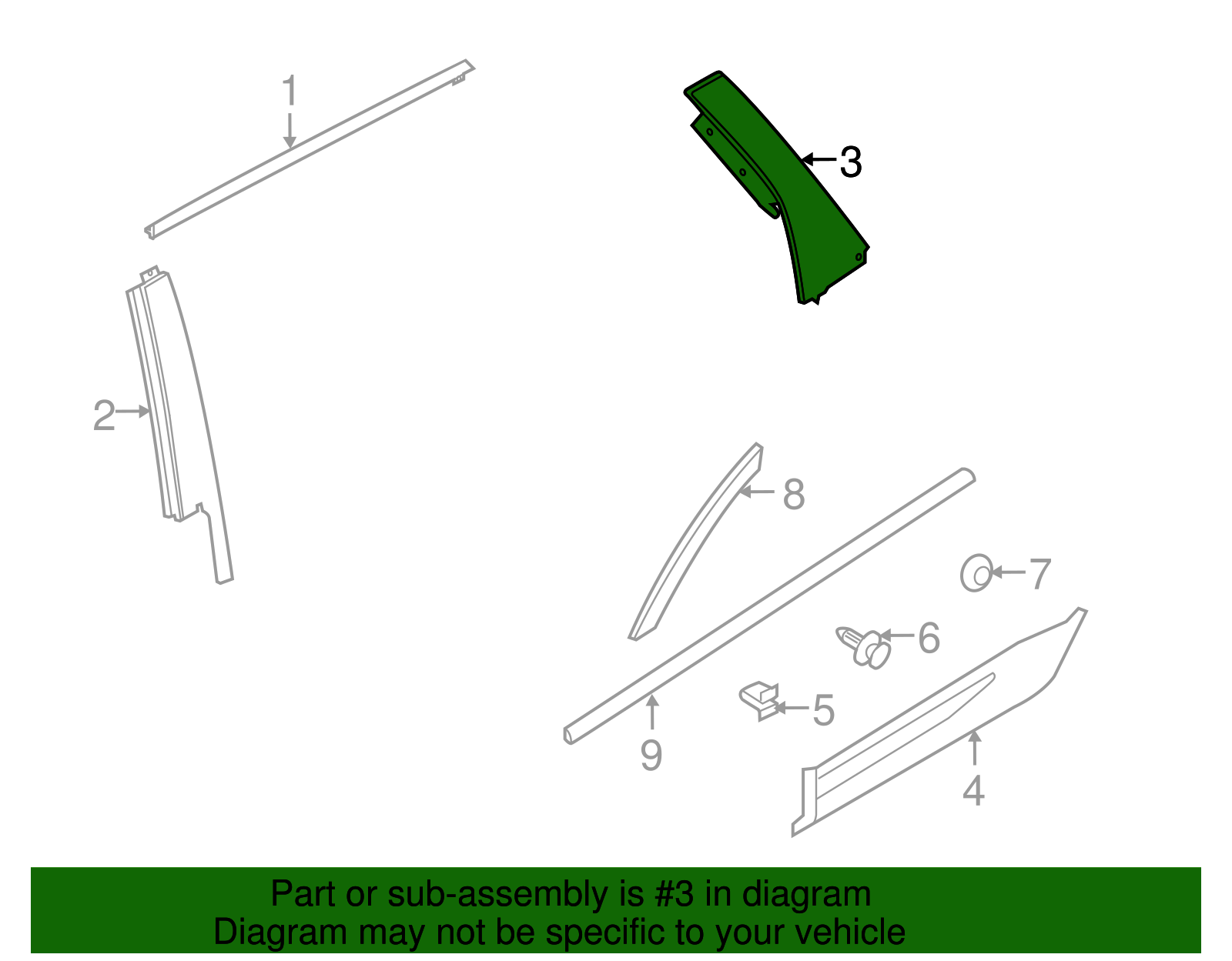 2012-2019 Land Rover Range Rover Evoque Door Applique LR050770 ...