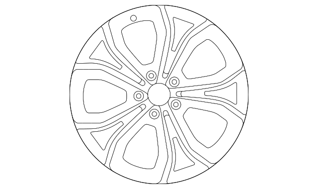 2018-2019 Mercedes-Benz Wheel Multi-Spoke 50.8 Cm (20 Inch) 213-401-07 ...