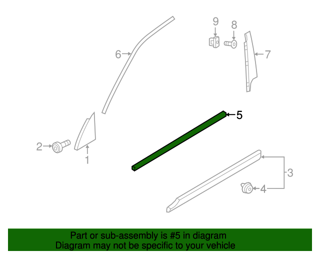 32237178 - Door Belt Molding 2016-2022 Volvo XC90 | AutoNationParts.com