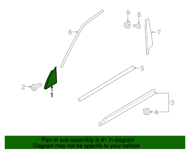 31349814 - Front Molding - 2016-2020 Volvo XC90 | Volvo OEM Parts Direct
