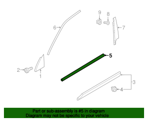 32237178 - Door Belt Molding 2016-2022 Volvo XC90 | AutoNationParts.com