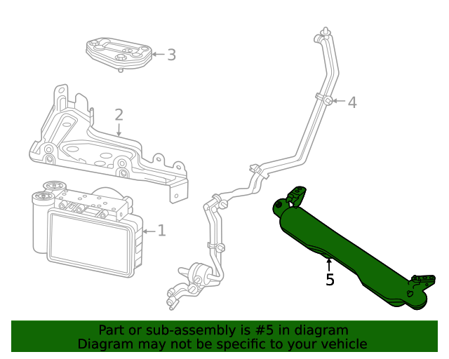 167-320-25-04 - Suspension Self-Leveling Unit Accumulator 2020-2023 ...