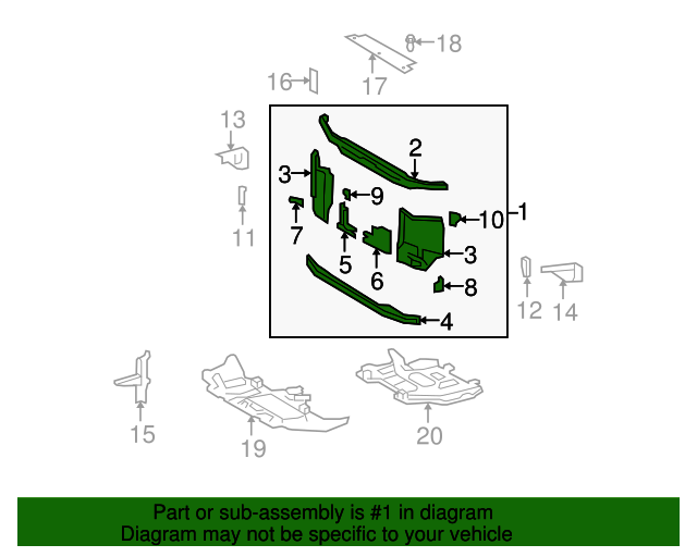 53201-35232 - Radiator Support 2010-2014 Toyota FJ Cruiser | Bam ...