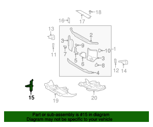 53209-35030 - Hood Latch Support 2007-2014 Toyota FJ Cruiser ...