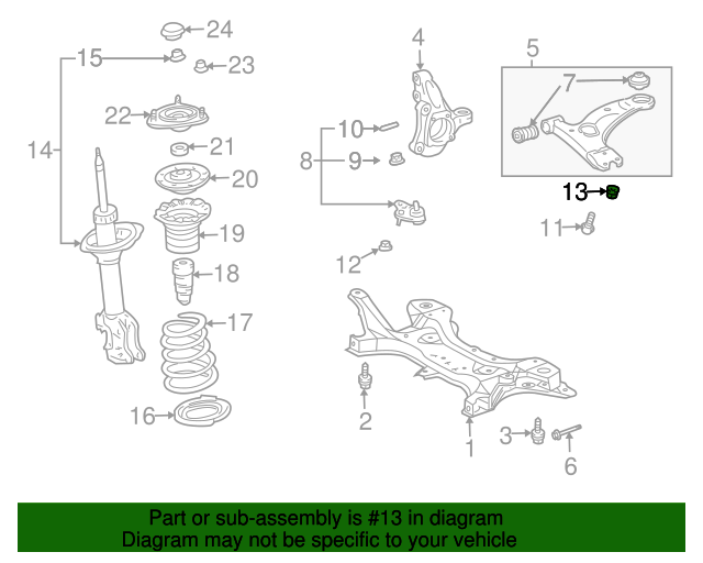 2003-2009 Toyota Ball Joint Nut 90178-A0019 | Toyota Parts Center