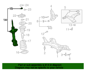 2004-2005 Toyota Prius Strut 48510-49505 | Toyota Parts Center