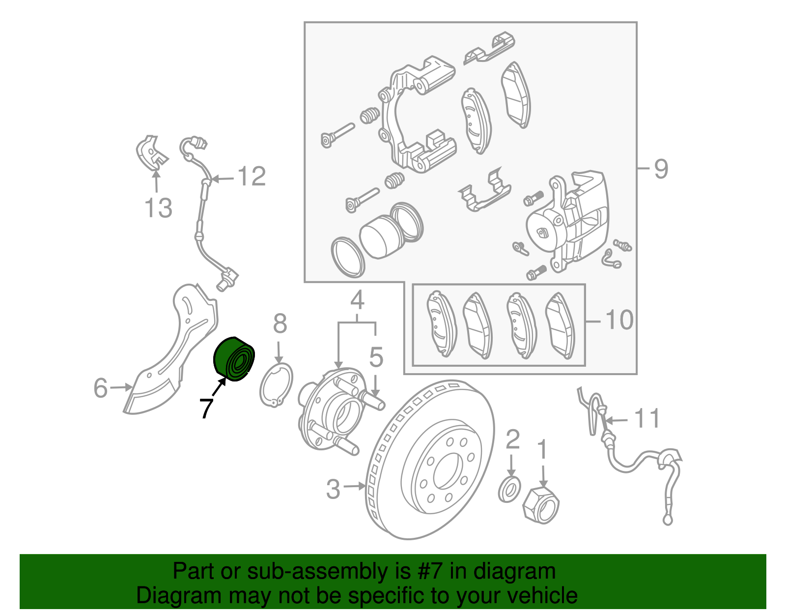 2004-2015 GM Front Inner Wheel Bearing 95983139 | OEM GM Parts