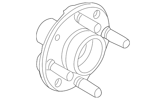 2004-2015 GM Front Wheel Hub with Wheel Studs 95492092 GM ...