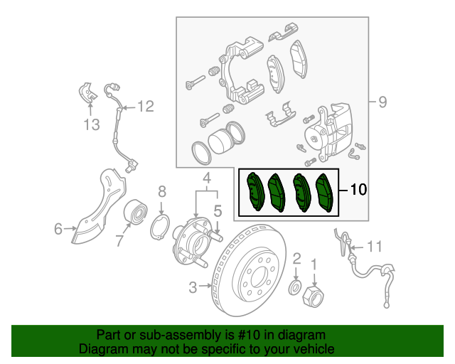 2004-2011 GM Front Disc Brake Pad Set 96475176 GM | GMPartsDirect.com